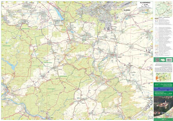 CHKO Křivoklátsko, sever 1:25 000 Geodézie On Line